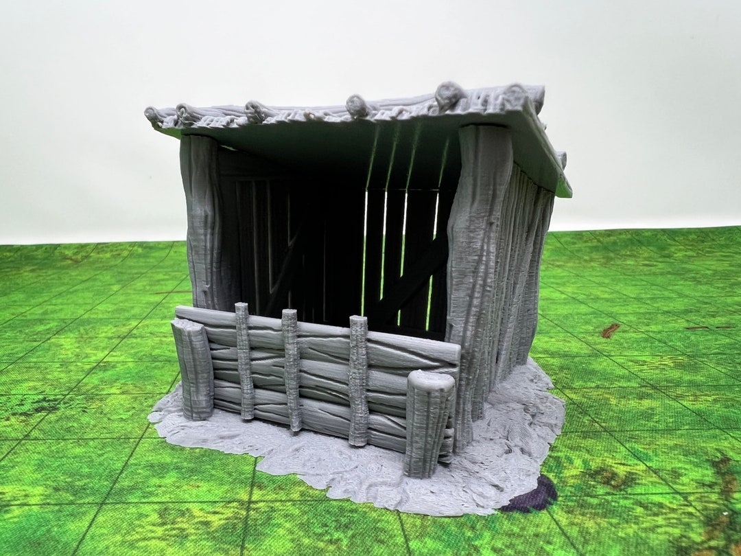 Dnd Small Stable Barn for Horse or Other Farm Animals Storage Shed ...