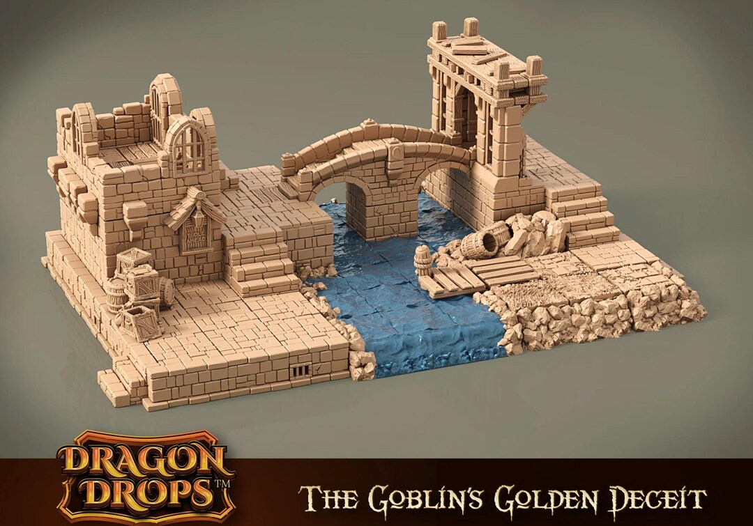 Dnd Goblin Deceit Guardhouse Toll Bridge Crossing Set Heroquest HQ4 ...