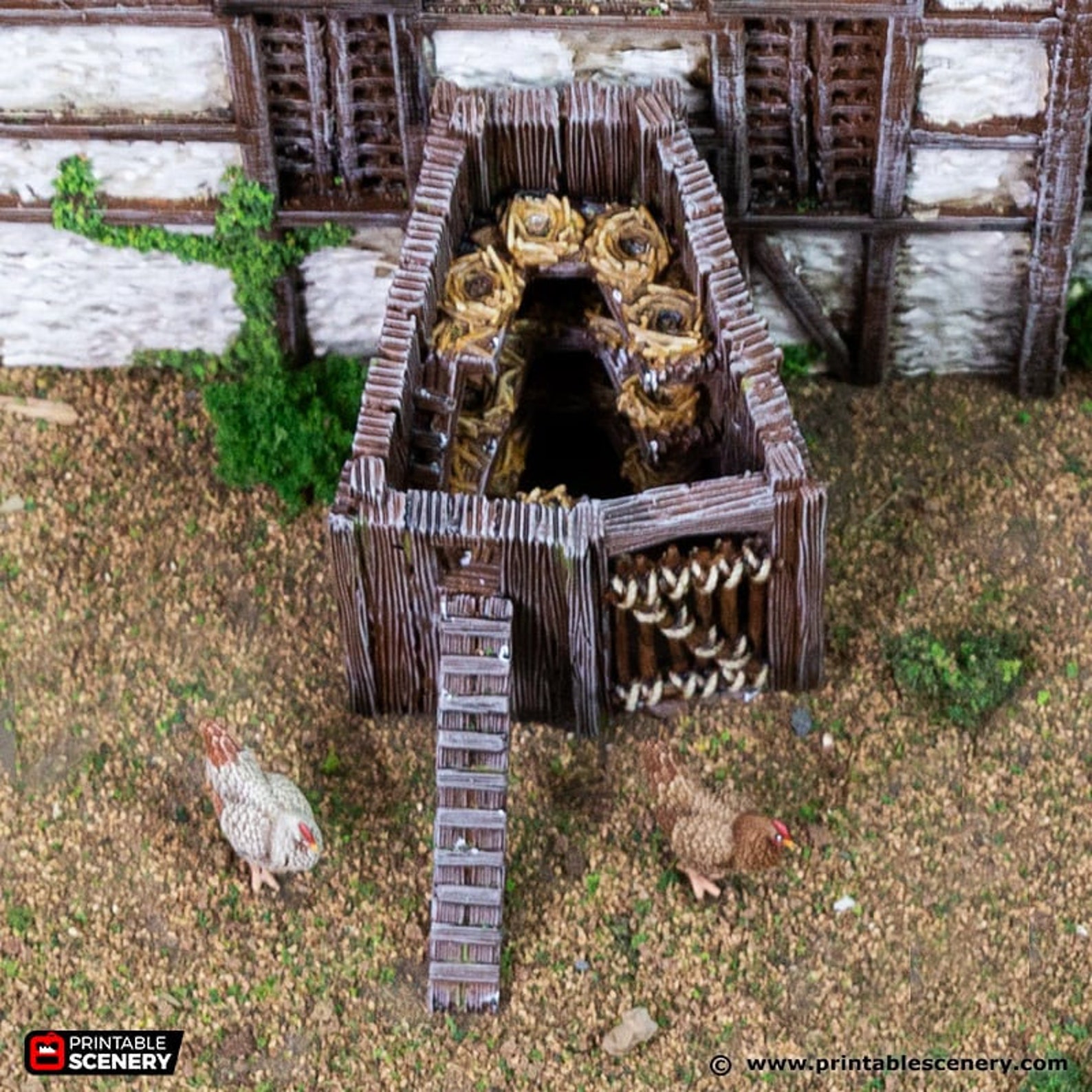 Dnd Chicken Hut Coop From King and Country Village Tabletop - Etsy
