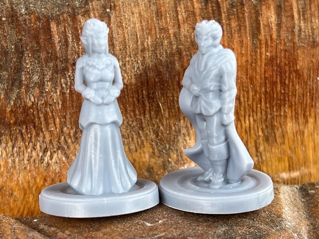 Dnd Elven Bride and Groom SET Resin Miniature Wedding Ceremony Marriage ...