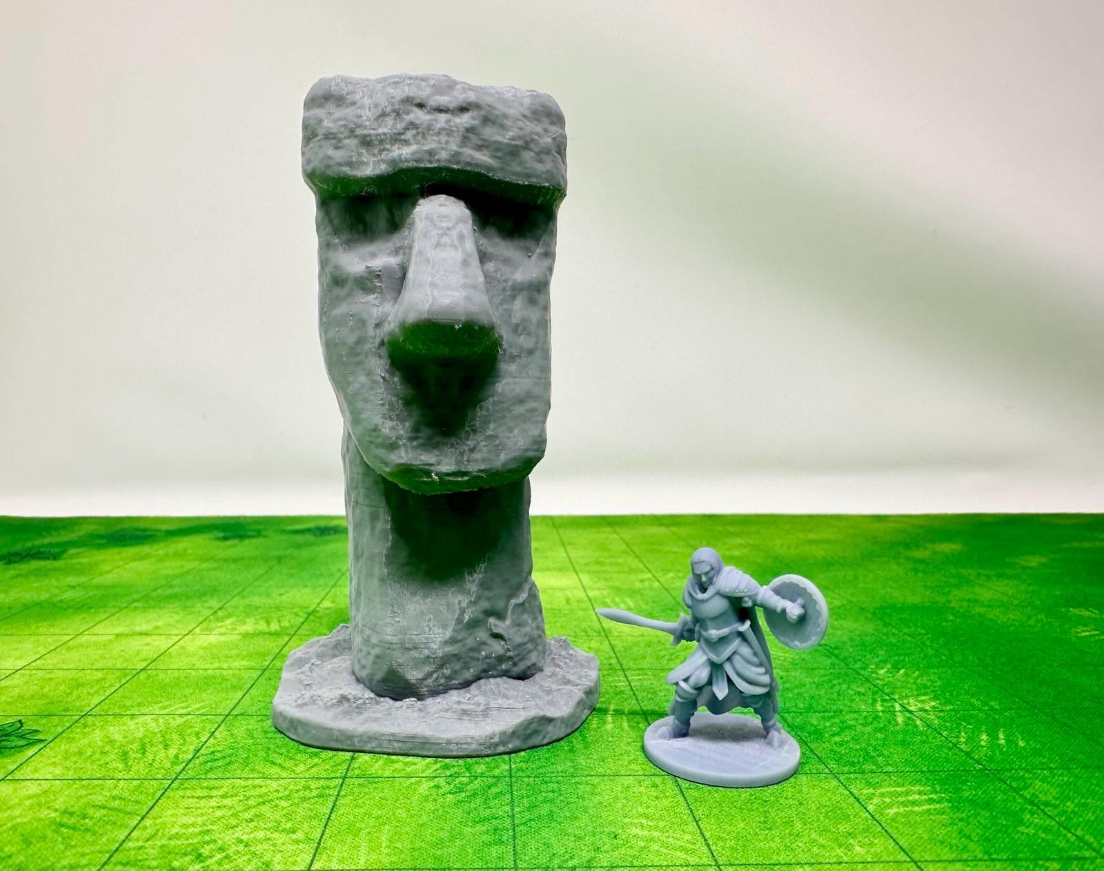 Dnd Golem Rock Statue Easter Island Moai Monolithic Miniature Bum Bum ...