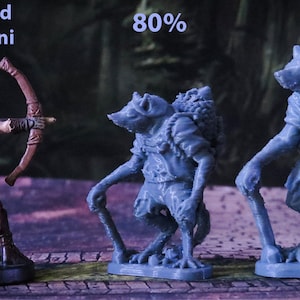 Dnd Rat Warrior Wererat Monster 28mm Miniature Wargaming Games RPG D&D ...