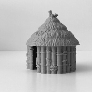 Dnd Bamboo Jungle Hut Tabletop Island Tribe Terrain Miniature RPG D&D ...