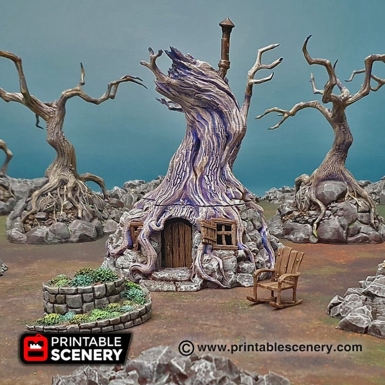 Dnd Witches Hovel Shack House Forest Shadow Fey Tabletop Scatter ...