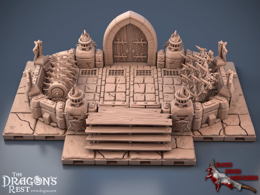 Dnd Dungeon Arena Set Dragon's Rest Dungeon Room Layout Theme ...