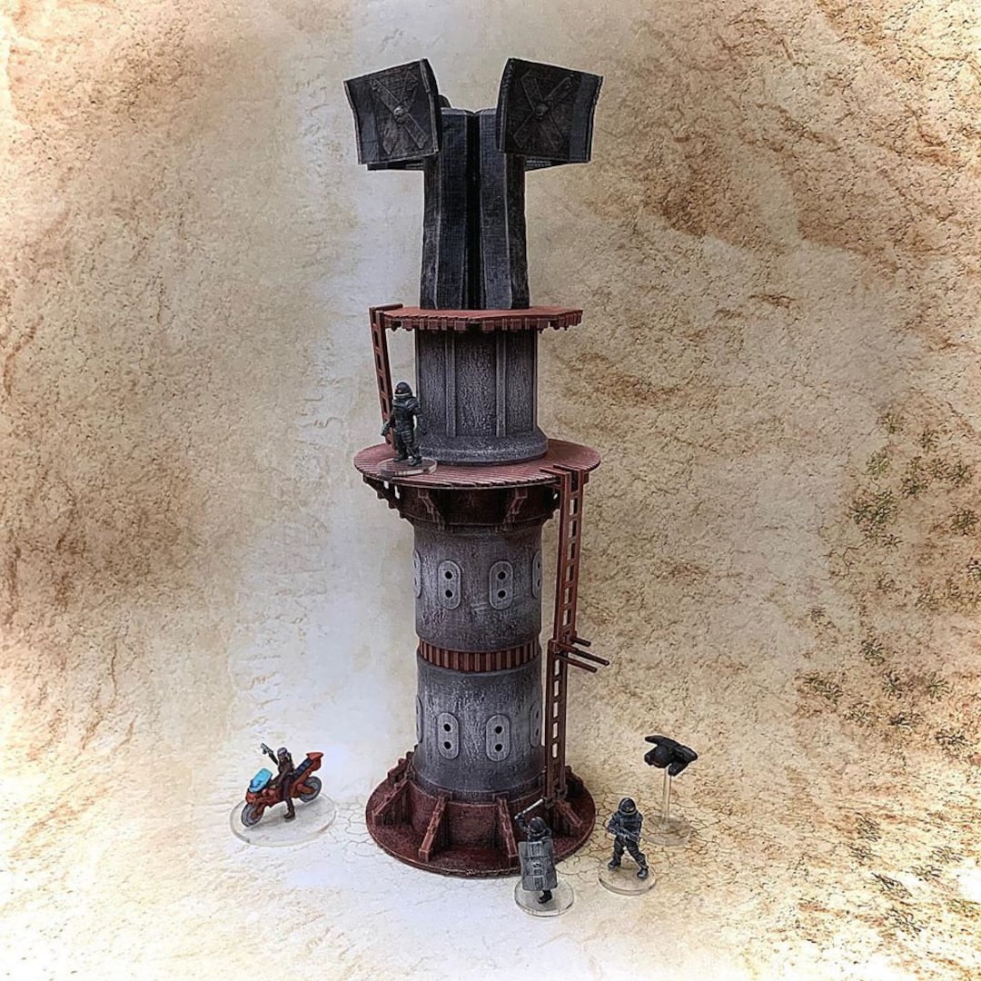 Dnd Sci-fi Relay Tower Signal Booster Long Range Antenna Star Wars ...