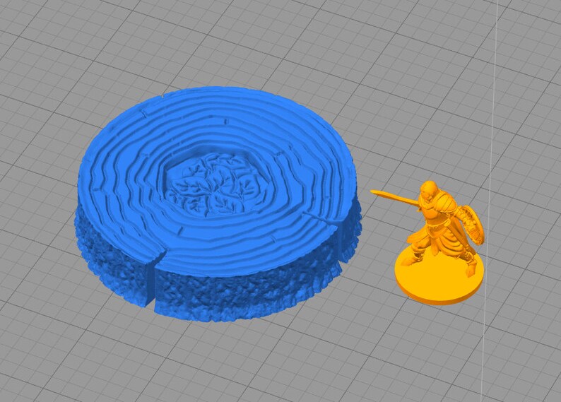 Dnd Log Council Table and Chairs Elven King - 28mm Tabletop Terrain ...