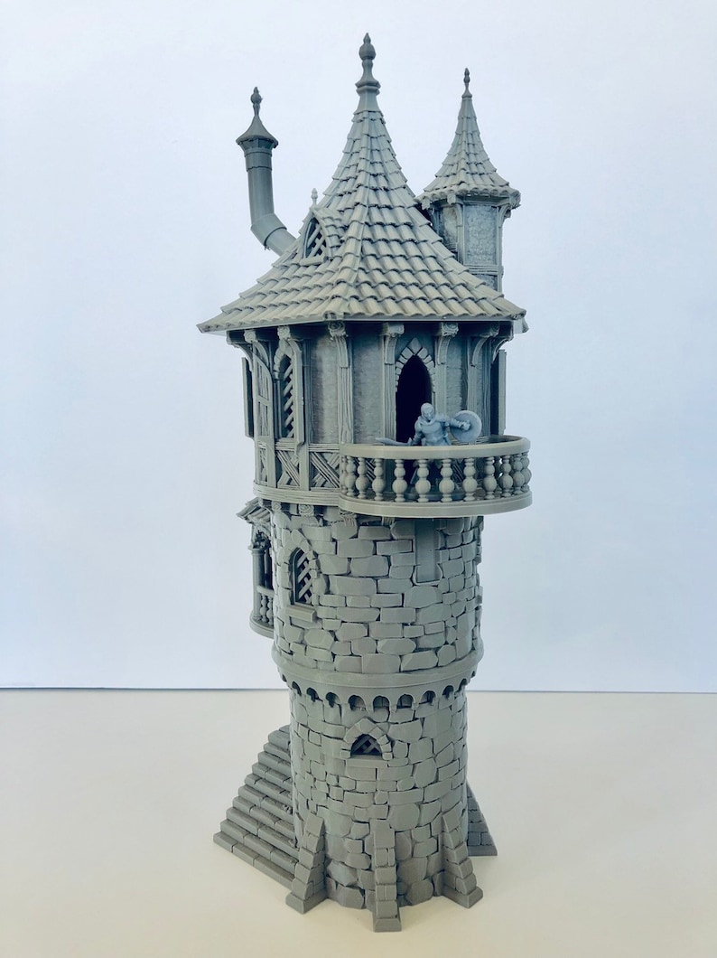 Dnd Wizard Tower Village Tabletop Scatter Terrain RPG D&D Dungeons and ...