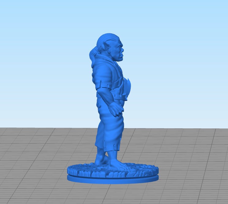 Dnd Half Orc Hybrid Half Human Orc Blood Crossbreed Miniature - Etsy