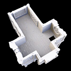 Dnd Medieval Barbarian Multi-level Thatched Roof House Home Village ...