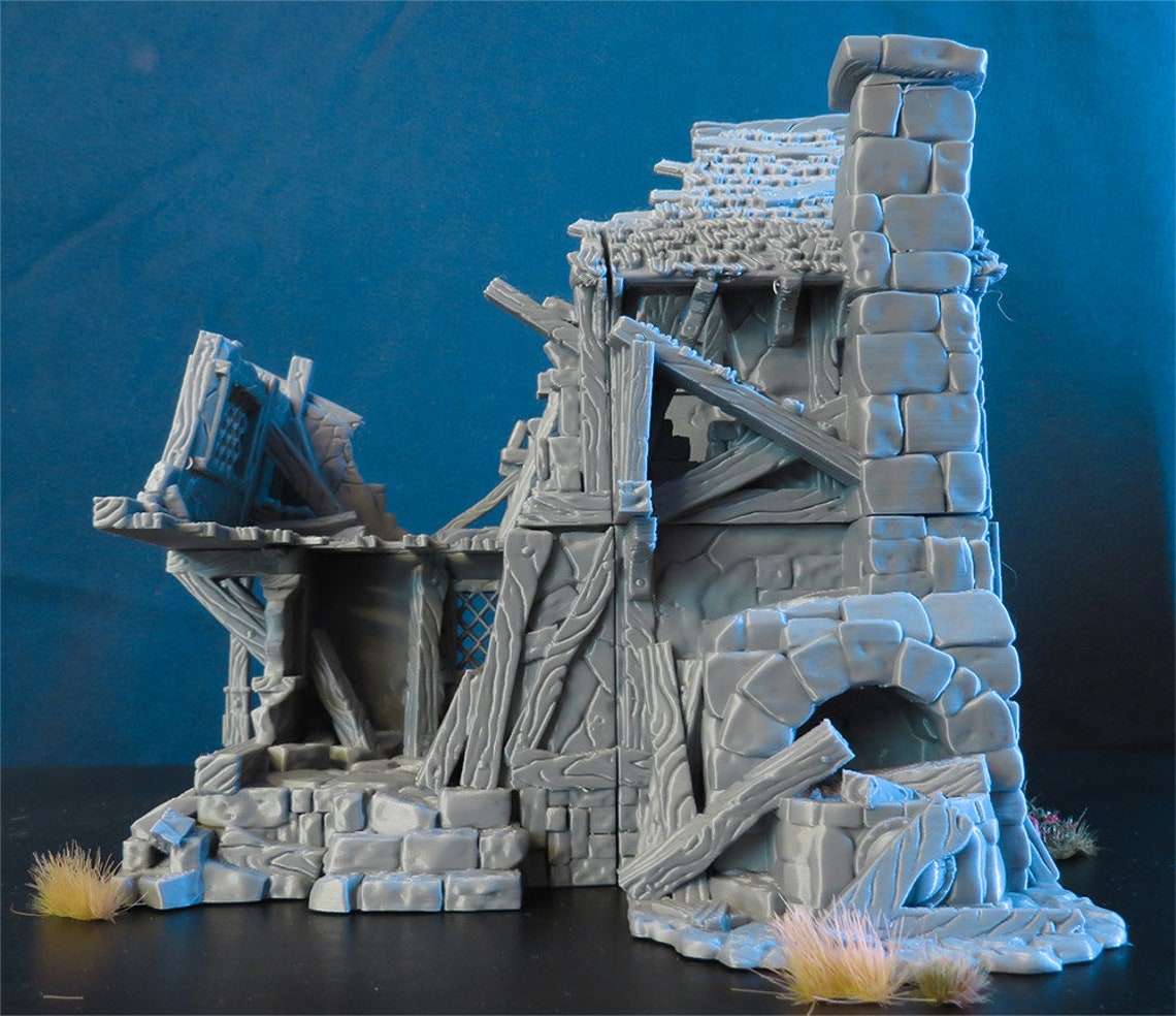 Dnd Ruined Medieval Blacksmith Shop Smitty Smithy Foundry City of Tarok ...