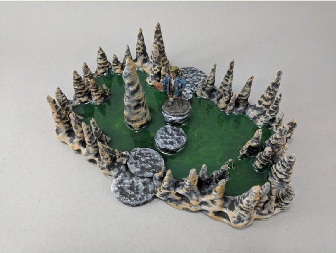 Dnd Stalagmite Cavern Crossing 28mm Tabletop Scatter Terrain - Etsy