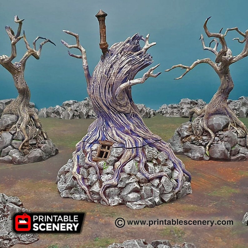 Dnd Witches Hovel Shack House Forest Shadow Fey Tabletop Scatter ...