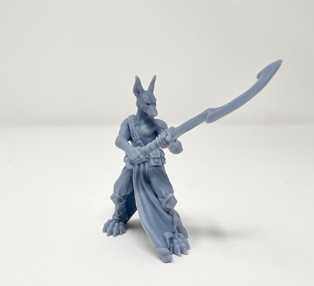 Dnd B-STOCK Anubis Jackal God Egyptian Tomb Guardian Undead Monster Creature 28mm Resin ...