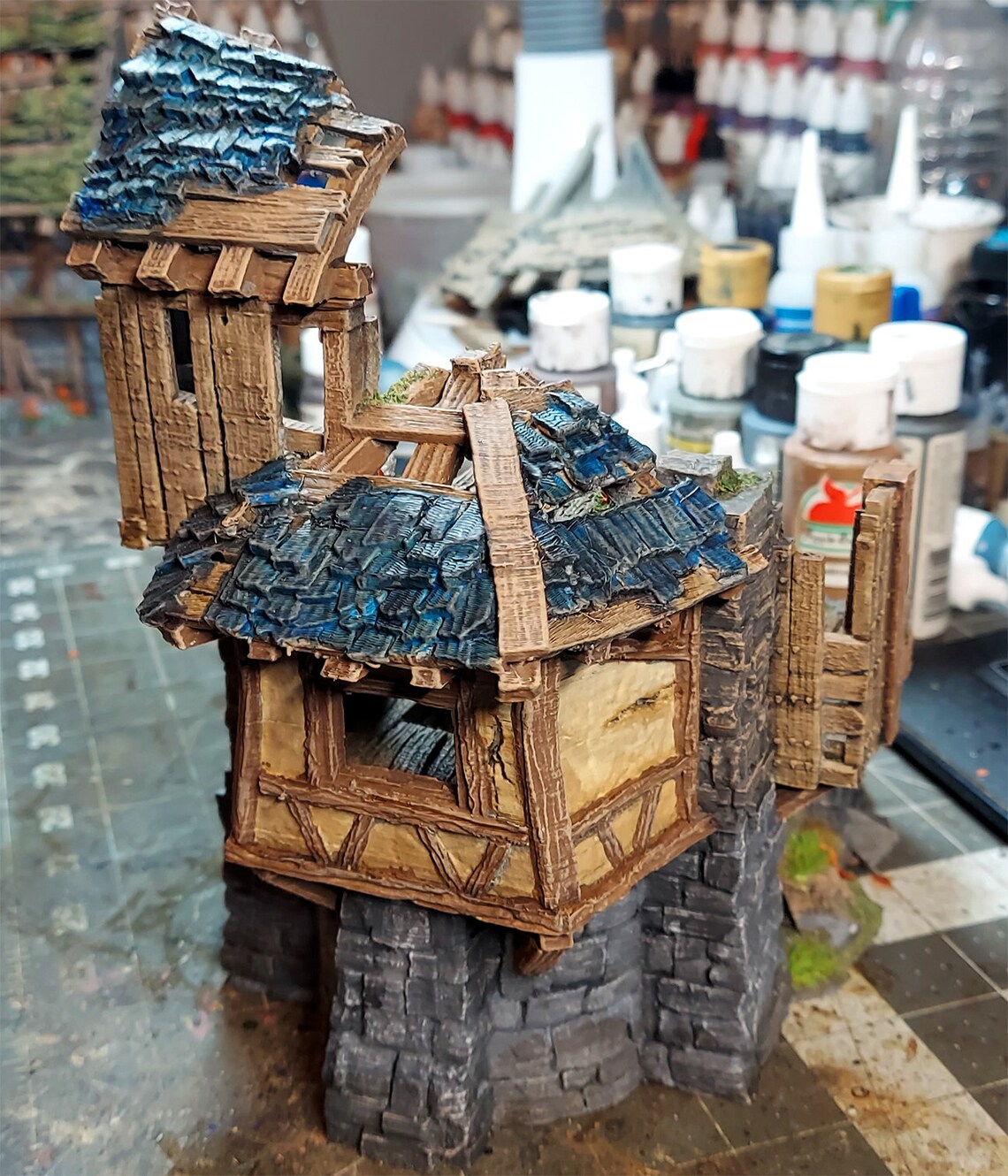 Dnd Timber Frame Medieval House Ruins Home Village Tabletop - Etsy