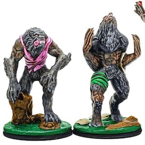 Dnd Werewolf D 28mm Resin Miniature Werewolves Lycanthropy Halloween ...