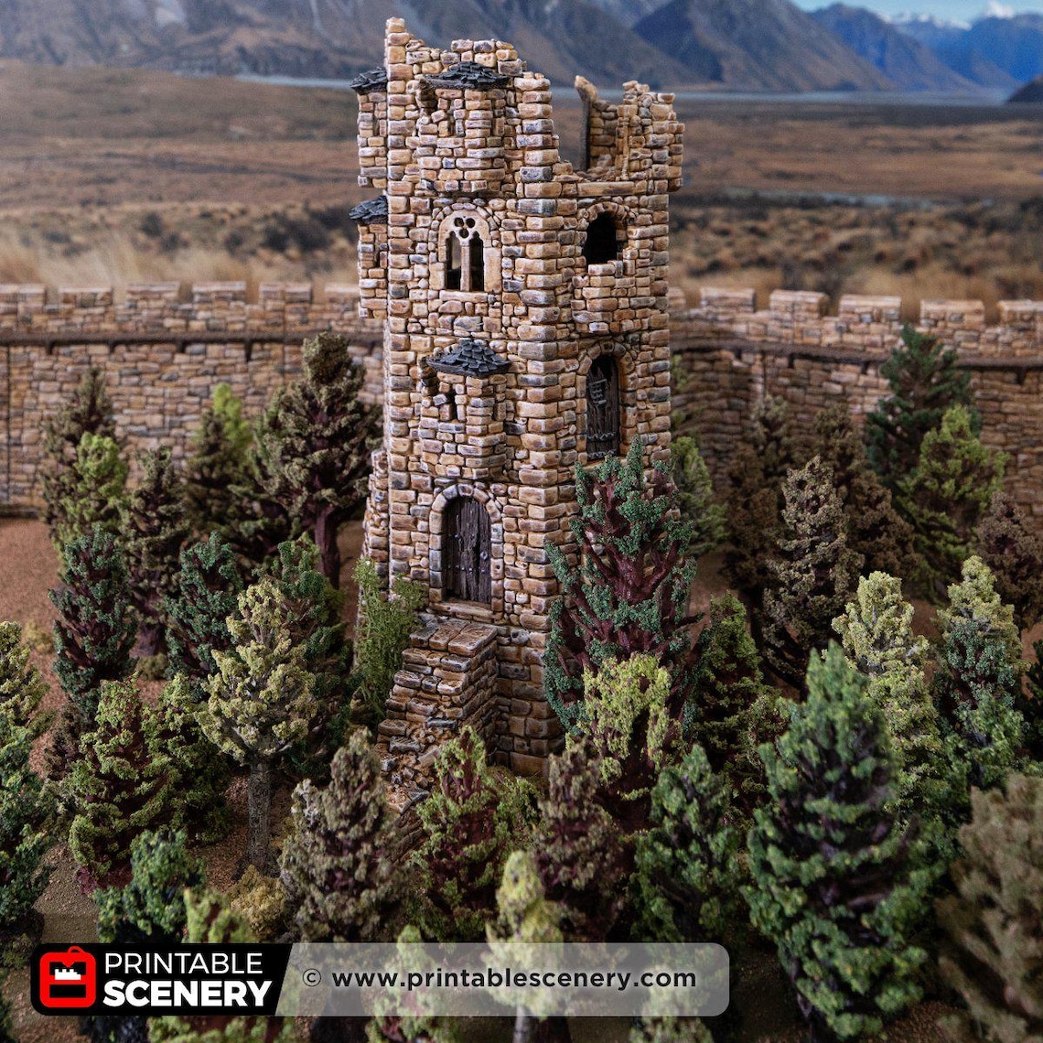 Dnd Pine Tree Lot for World Building Wilderness Mountain Terrain ...