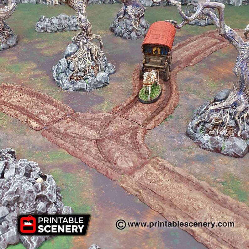 Dnd Dirt Roads Forest Cart Tracks Town Worldbuilding Shadow - Etsy