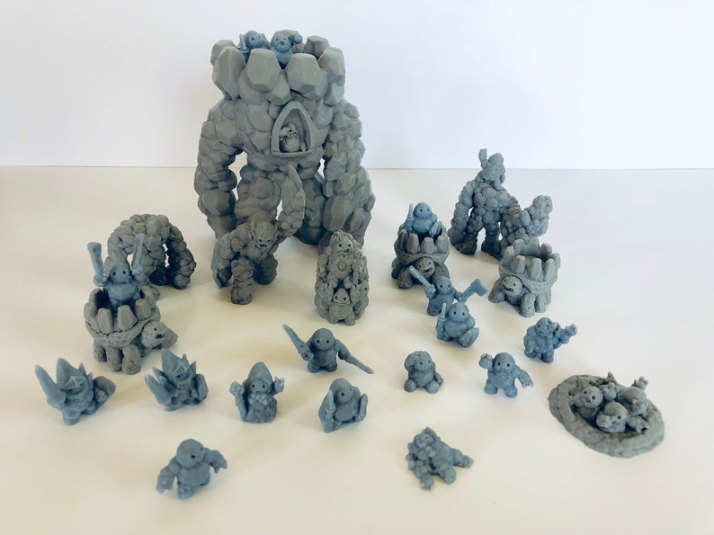 Dnd Armies of the Earthenkind Complete Collection Earth Elemental Rock ...