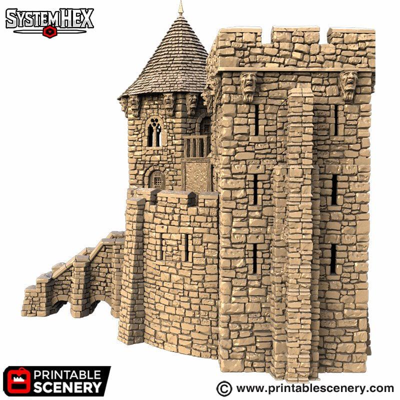 Dnd Hex Queen's Quarters Castle Medieval Village RPG Pathfinder D&D ...
