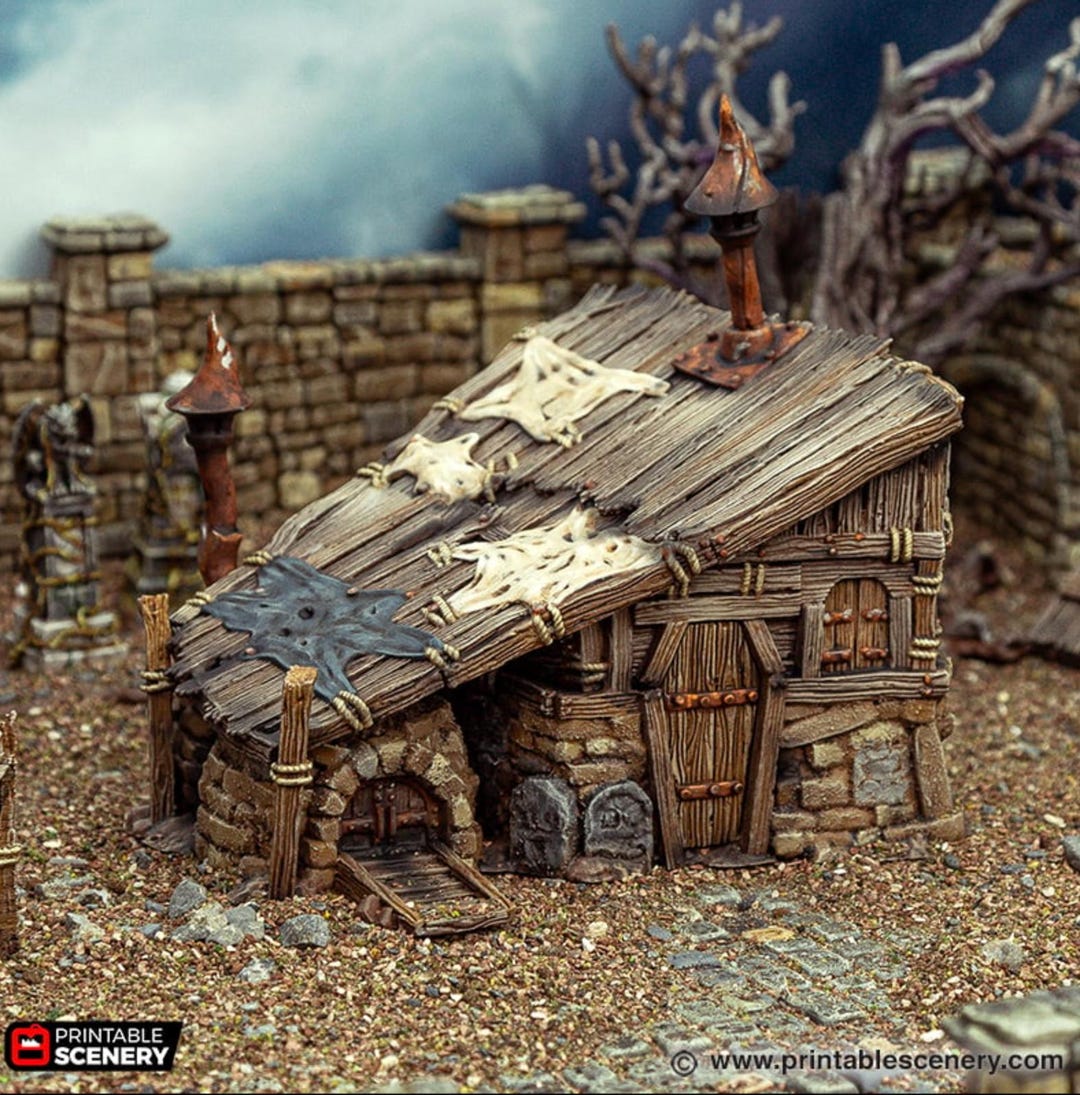 Dnd Undertaker Gravediggers Hut Cottage for Cemetery Town Ramshackle ...