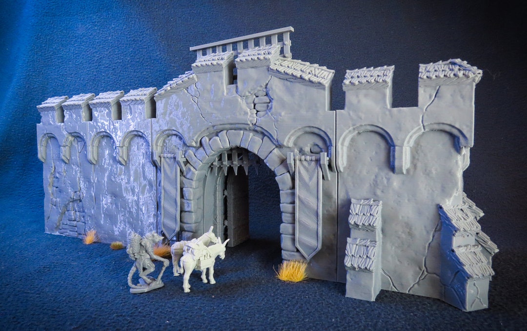 Dnd Walls and Gate for City of Tarok Terrain Wargaming Games RPG D&D ...