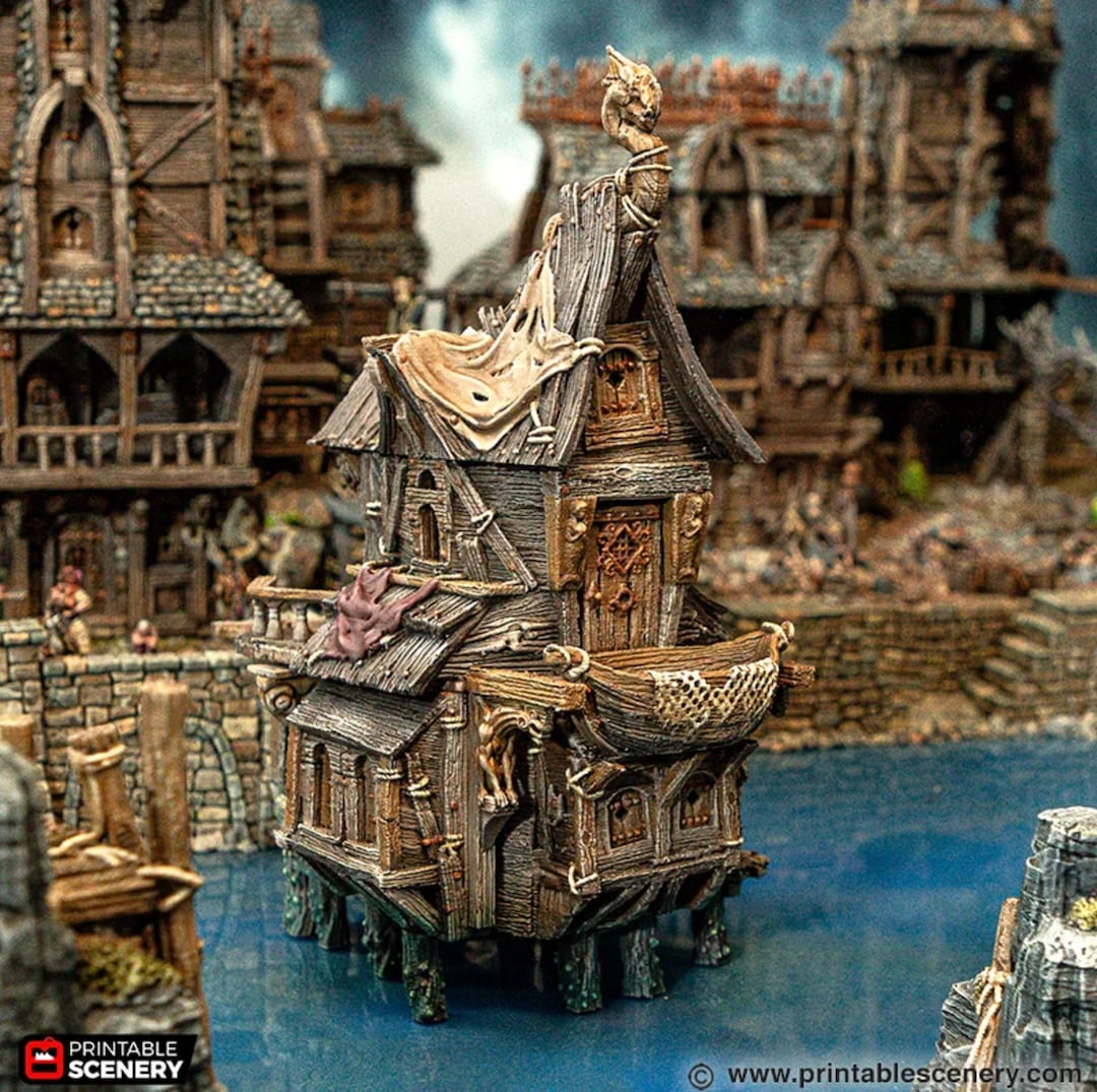 Dnd Bosuns Bungalow Port Ruins Ramshackle and Ruin Scatter Tabletop RPG ...
