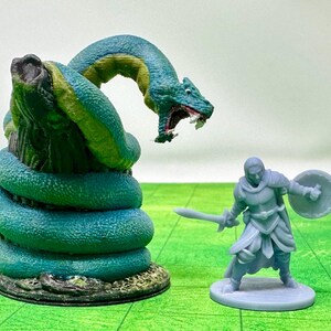 Dnd Giant Jungle Snake Boa Basilisk Reptile Animal Tabletop Miniature ...