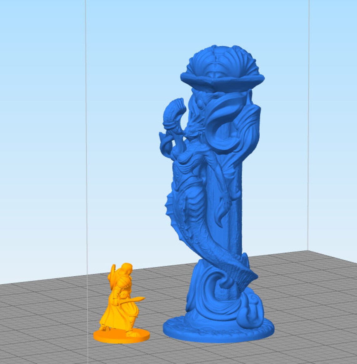 Dnd Female Atlantis Statue Depths of Savage Atoll Tabletop Scatter ...