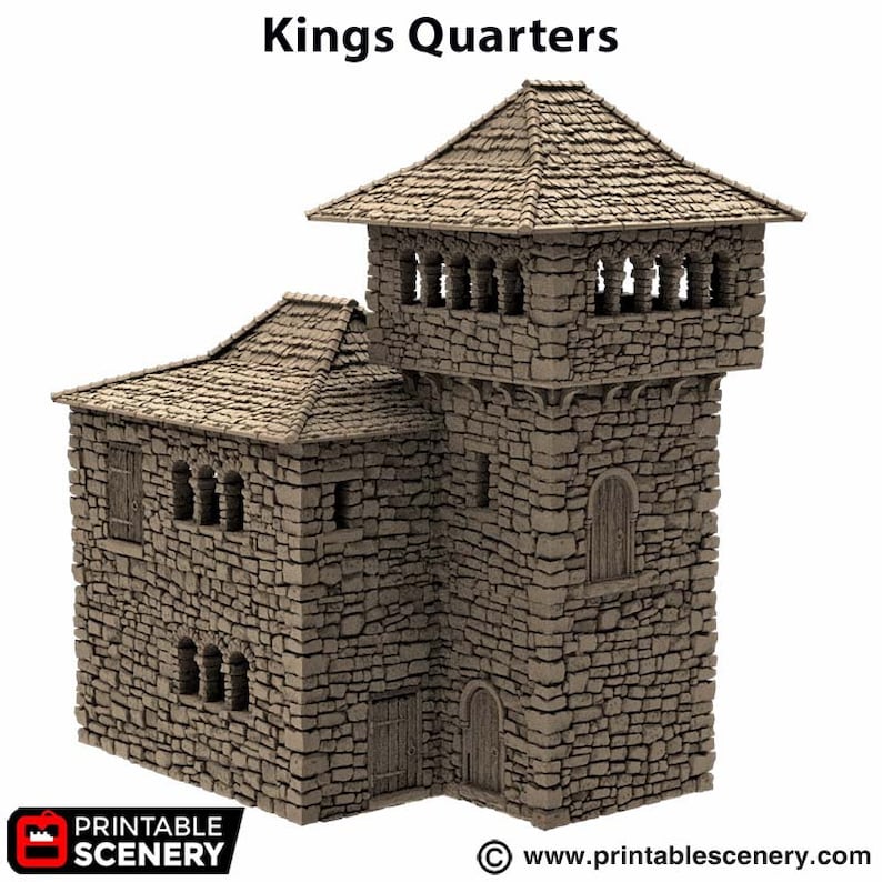 Dnd King's Quarters Castle From King and Country Village Medieval ...