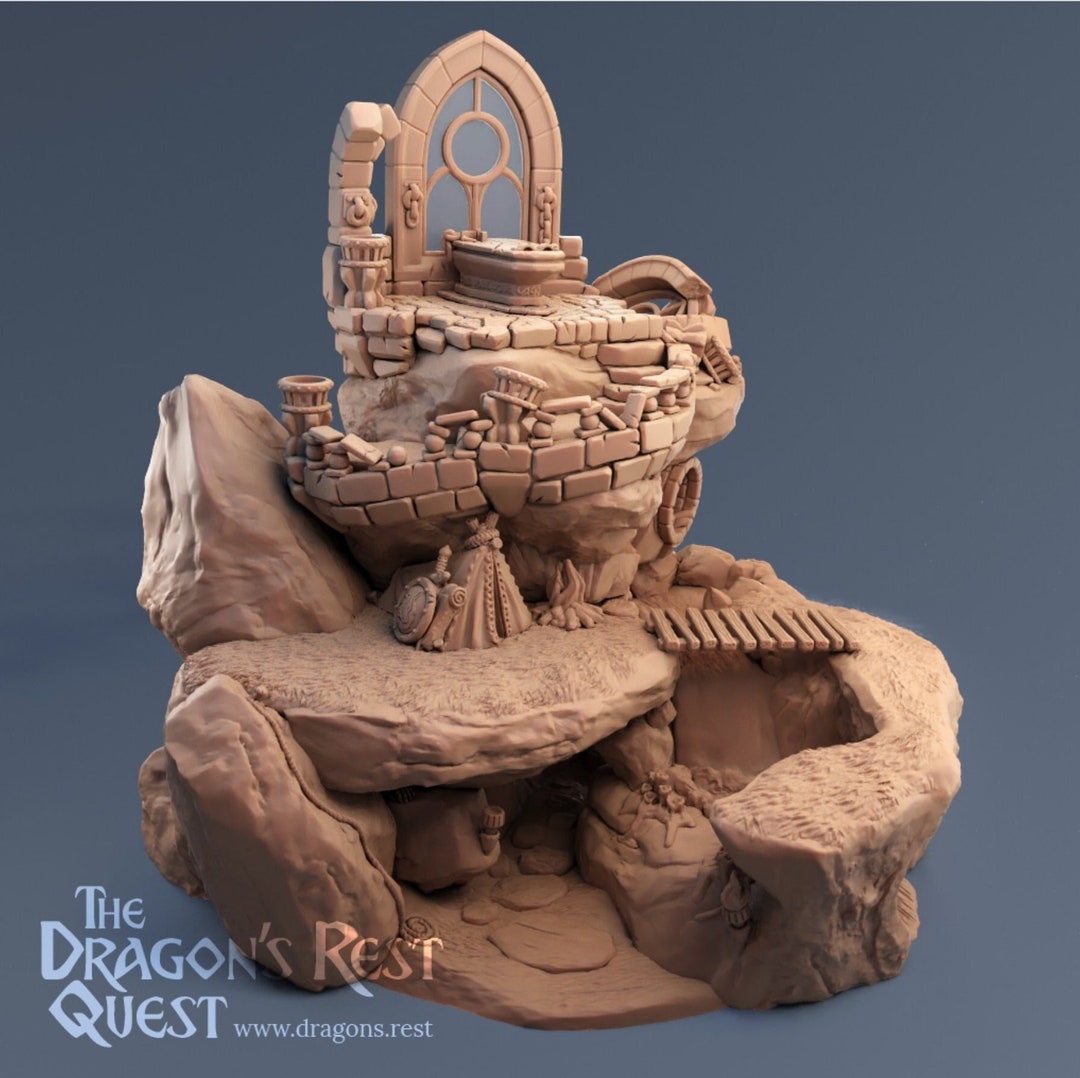 Dnd Mountain Camp Display Complete Set Dragon's Rest Building Base ...