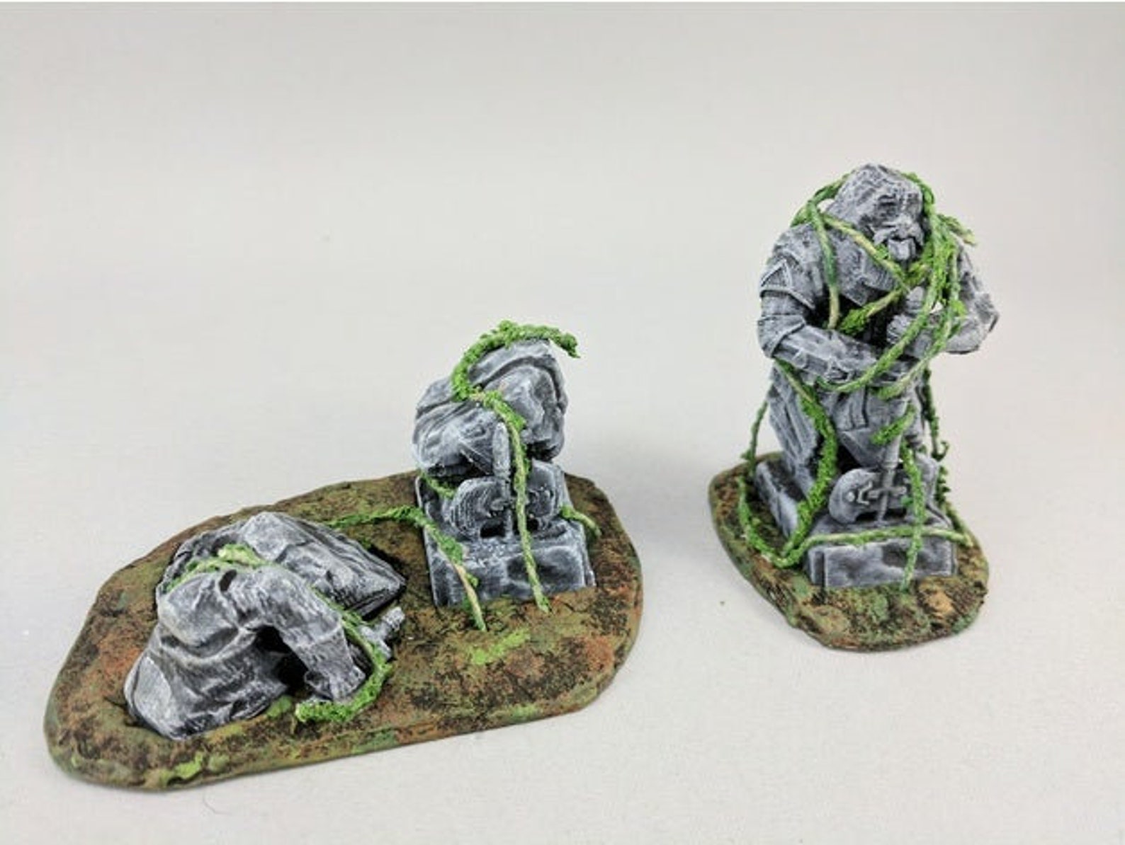 Dnd Dwarven Dwarf Statue Monument Sculpture Ruins- Tabletop Scatter ...