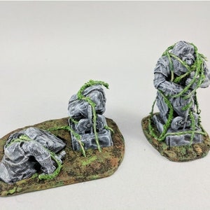 Dnd Dwarven Dwarf Statue Monument Sculpture Ruins- Tabletop Scatter ...