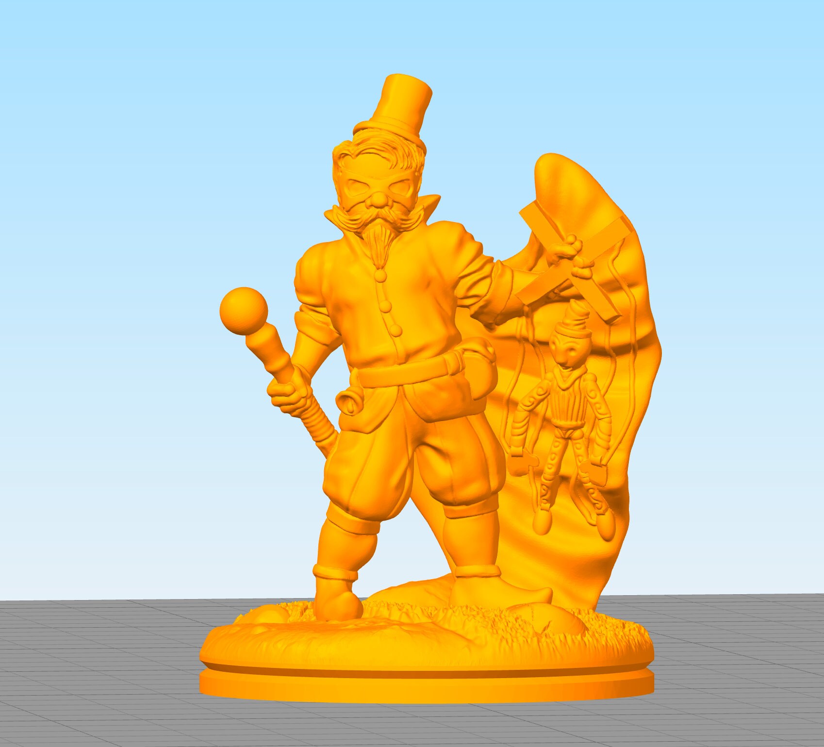 Dnd Puppeteer Entertainer Gypsy 28mm Miniature Tabletop RPG Pathfinder ...