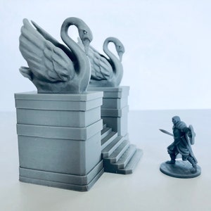 Dnd Swan Stairway Grand Entrance for Castle/throne - 28mm Tabletop ...