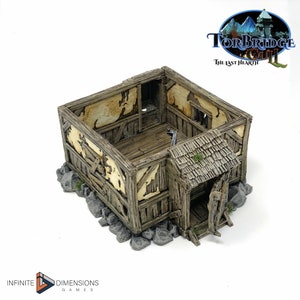 Dnd Prison Hut Camp Prisoners Shack Medieval Village Tabletop Terrain ...