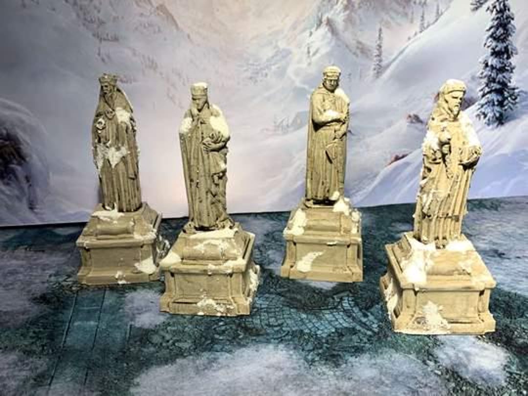 Dnd Forgotten Kings and Queens Statues Medieval Town War Ruins Tabletop ...
