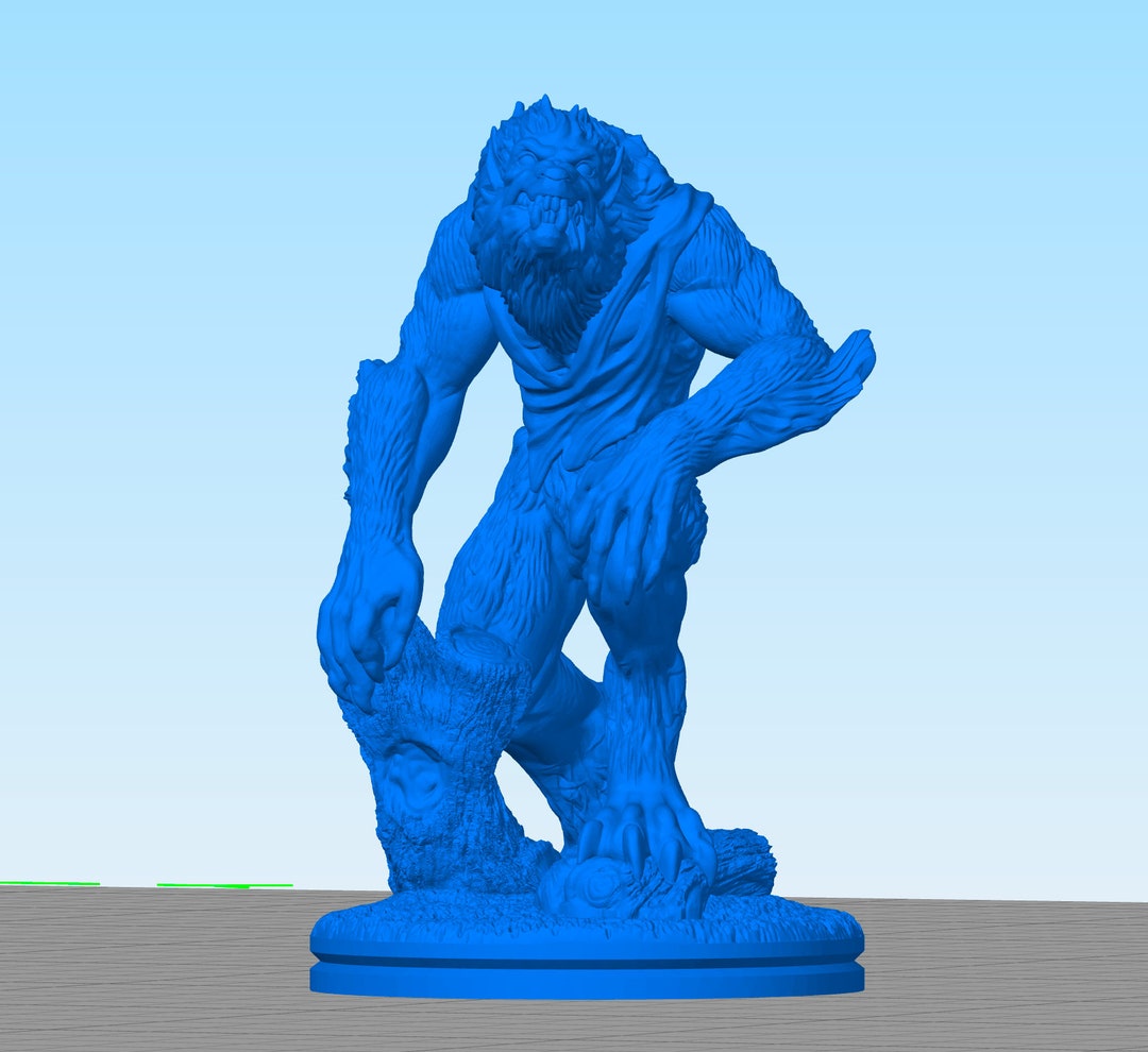 Dnd Werewolf D 28mm Resin Miniature Werewolves Lycanthropy Halloween ...