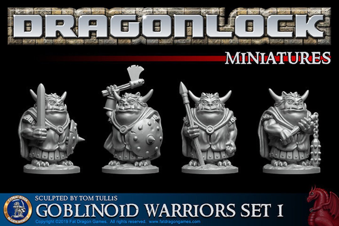 Dnd RESIN Goblin Set of 4 Green Skin Goblinoid Tabletop Games RPG ...