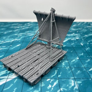 Dnd Pirate Raft Boat Sea Skiff Sailing Vessel Pirate Ship Tabletop ...