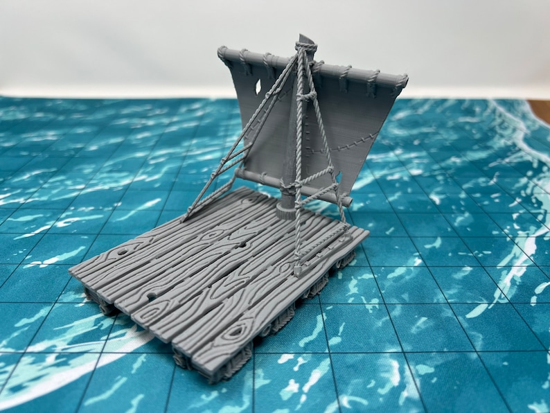 Dnd Pirate Raft Boat Sea Skiff Sailing Vessel Pirate Ship Tabletop ...