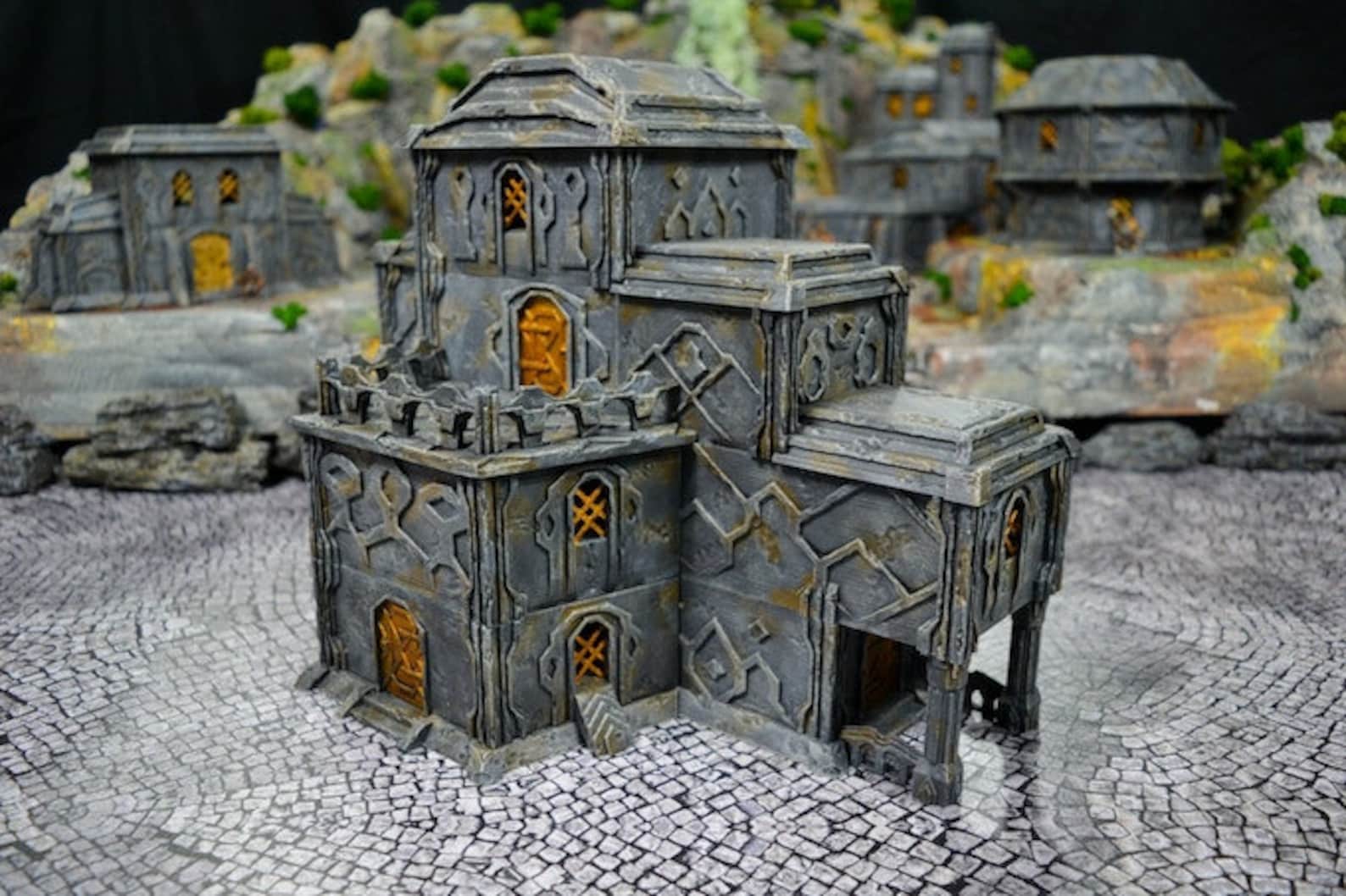 Dnd Dwarven House 9 HUGE Dwarf Home or Hall 28mm LOTR Scatter Tabletop ...