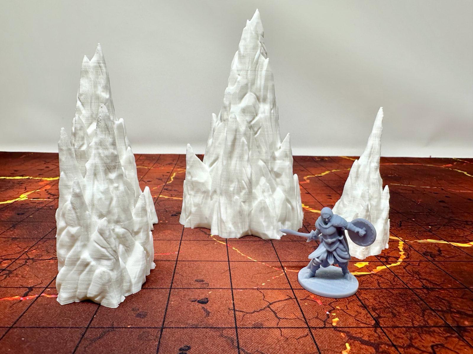 Dnd Jagged Rocks Set for Ice Lands Arctic Terrain Ice Wizard Frozen ...