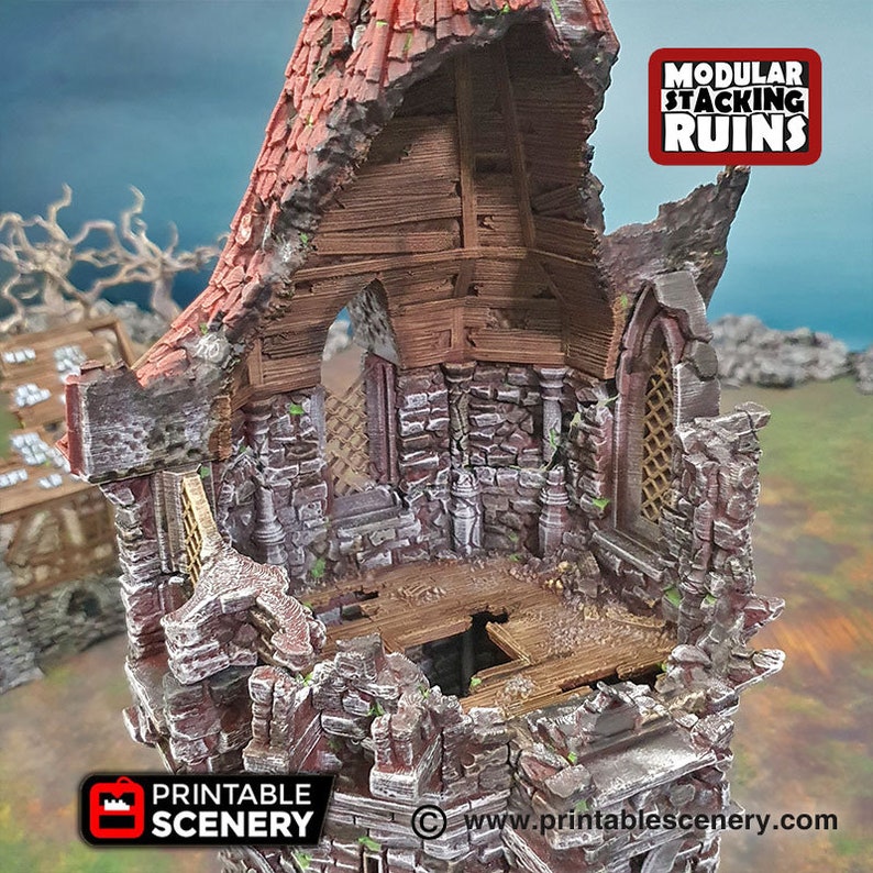 Dnd Tower of Insanity Arcanist Wizard Ruins Shadow Fey | Etsy