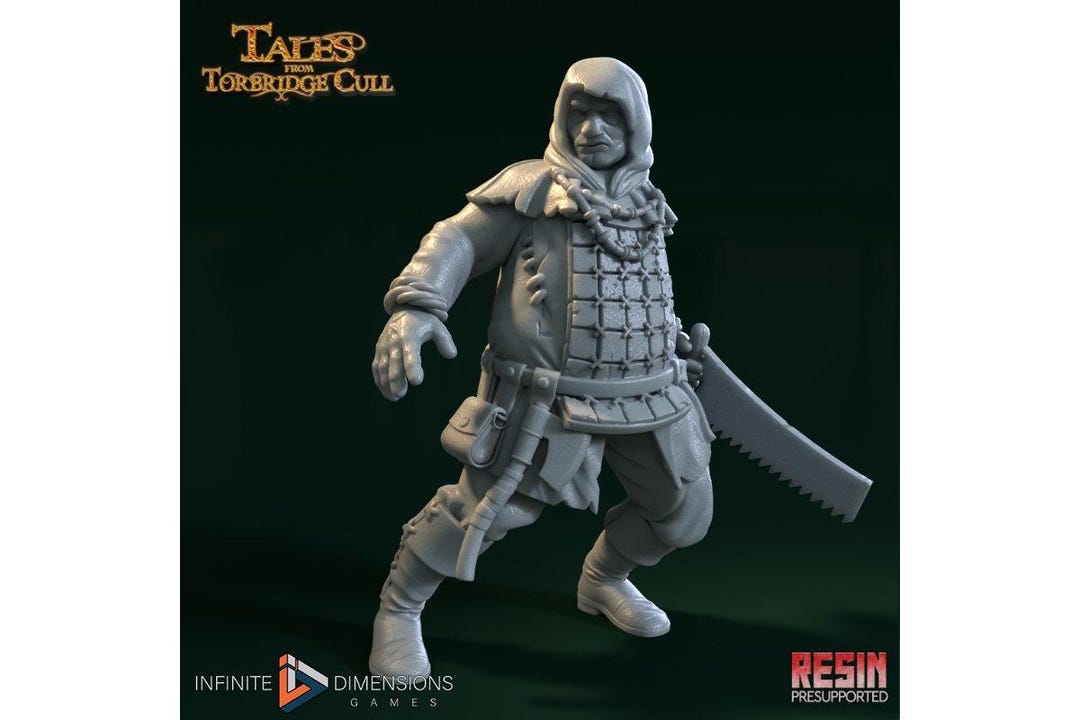 Dnd RESIN the Doctor Cawg Gang Member 28mm Miniature Medieval Townsfolk ...