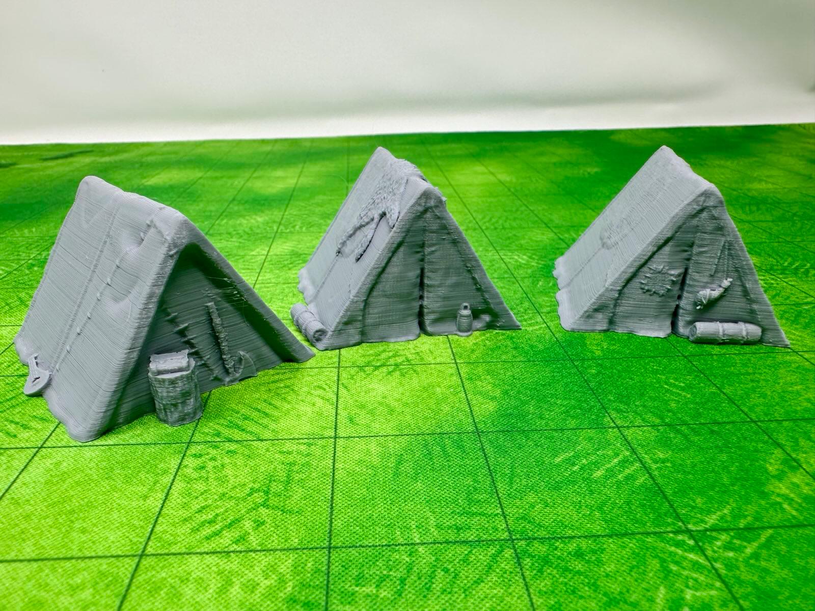 Dnd Adventurers Camp Complete Campsite Tent Cots Campfire Set Tabletop ...