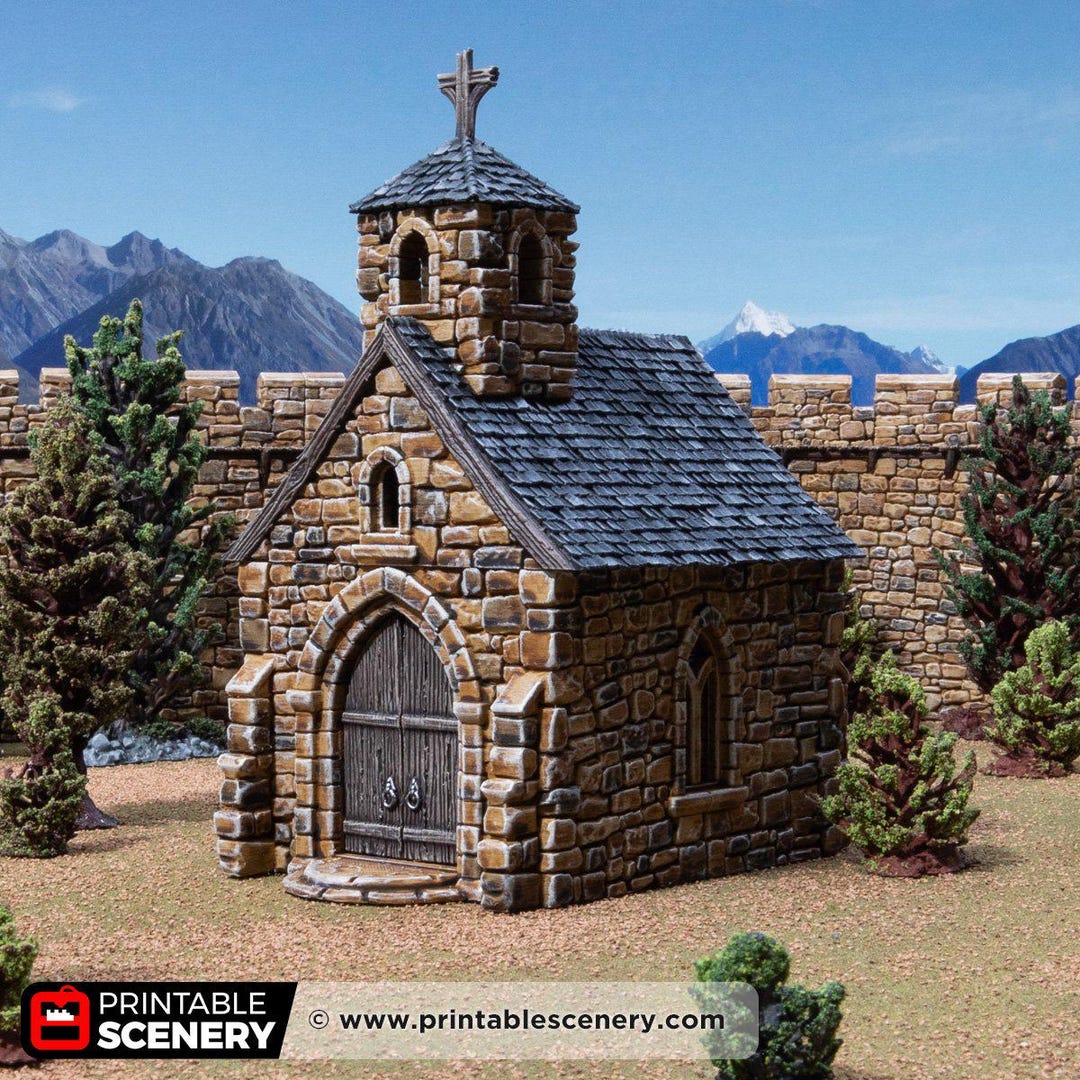 Dnd Small Chapel Church for Medieval Village Castle RPG Pathfinder D&D ...