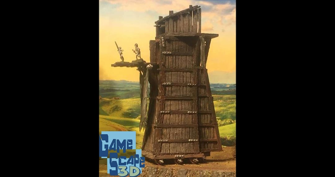 Dnd Siege Tower Mobile Fortress Battle Tower War Weapons Tabletop ...
