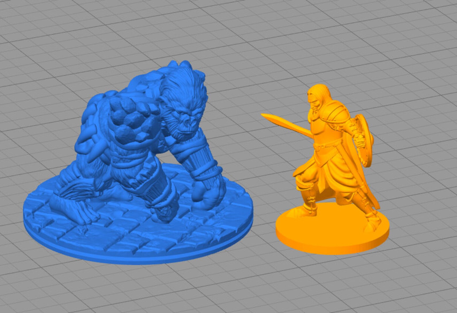 Dnd Armored Gorilla Ape Primate Jungle Wild Beast Miniature Animals RPG ...