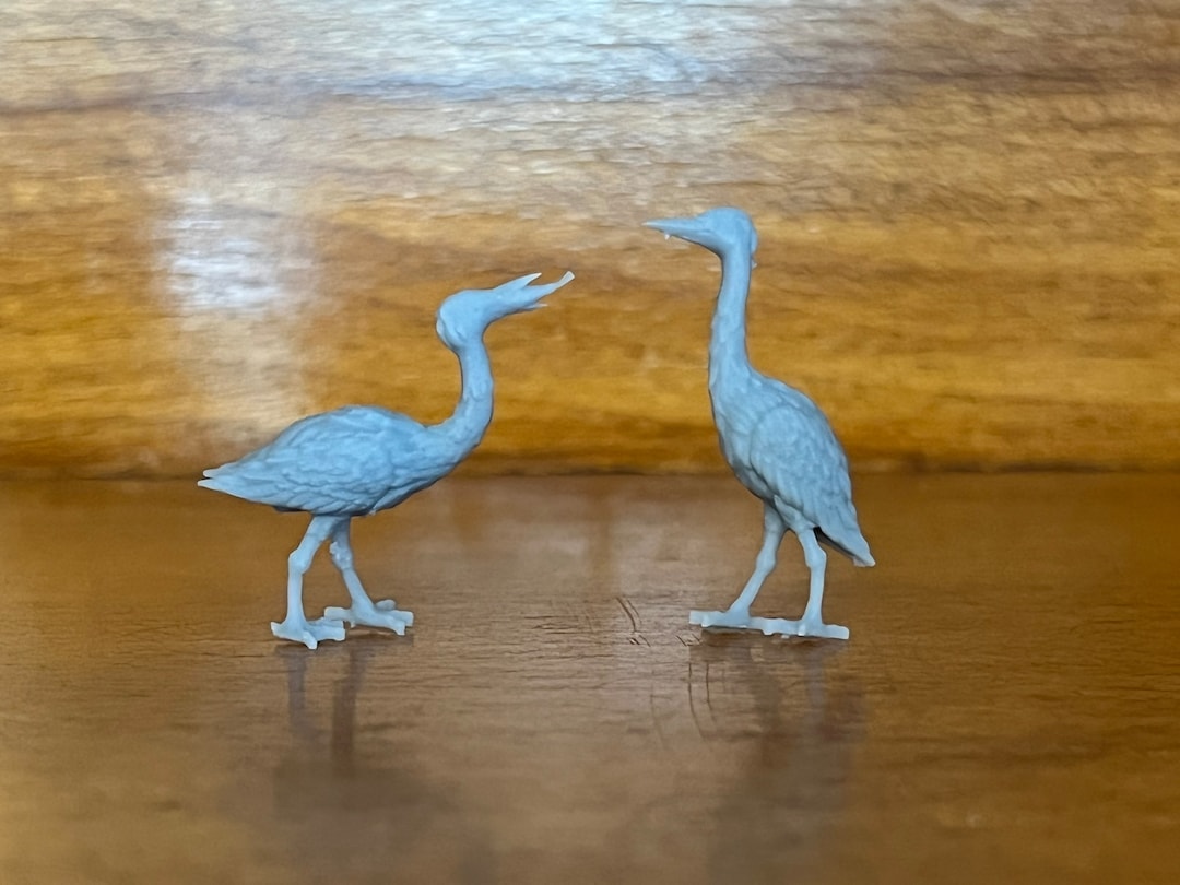 Dnd Heron Set Swamp Lake Birds Animal 28mm RESIN Village Animals ...